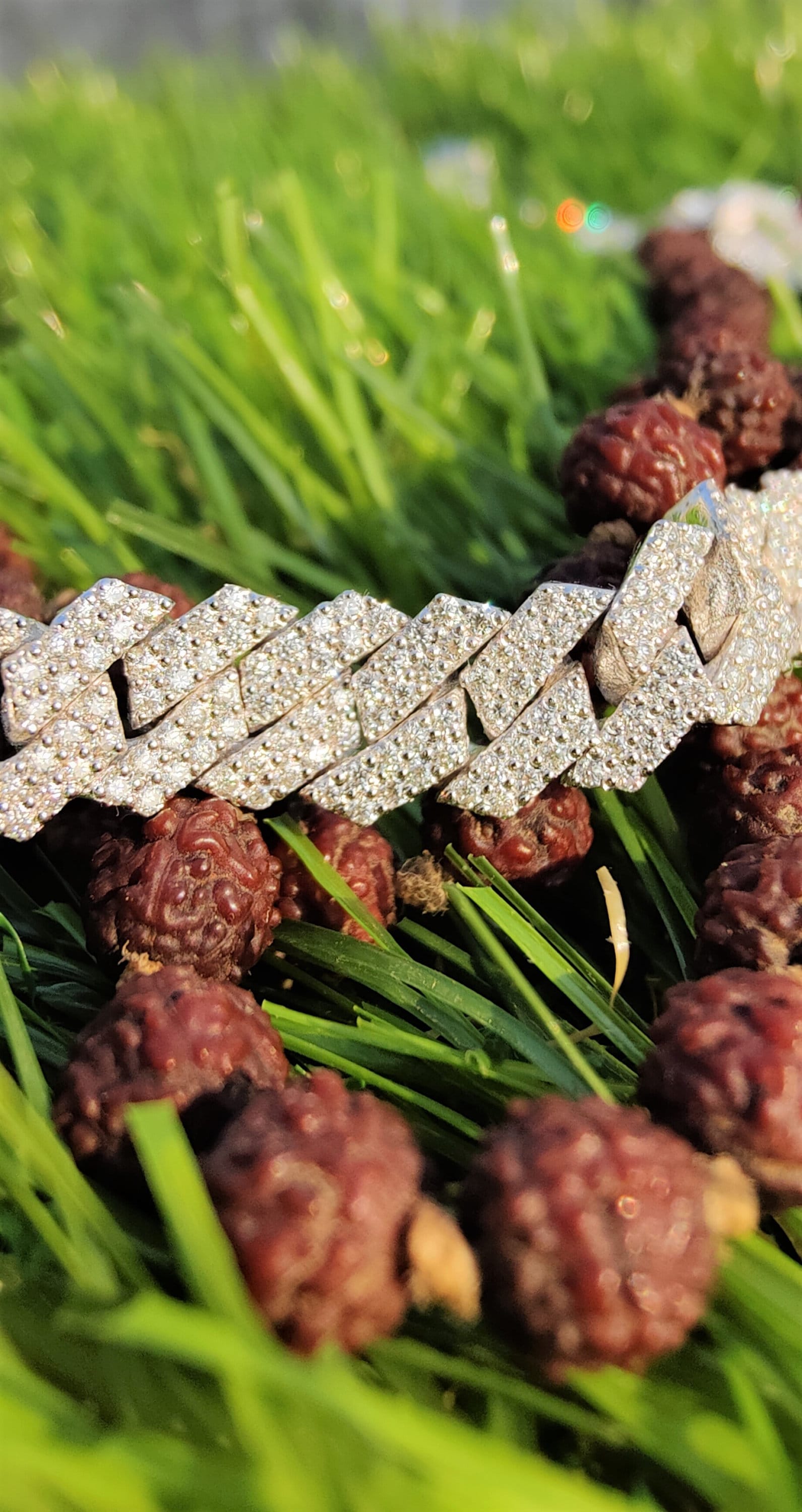 Cuban Lab Grown Diamond Link Chain, Iced Out Cuban Necklace Chain ...