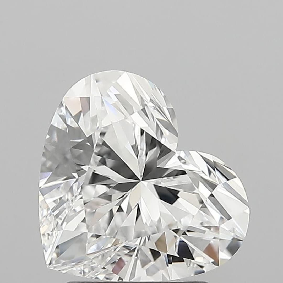 2.03CT Heart Shape Lab Grown Diamond, Heart Cut Lab Grown Diamond ...