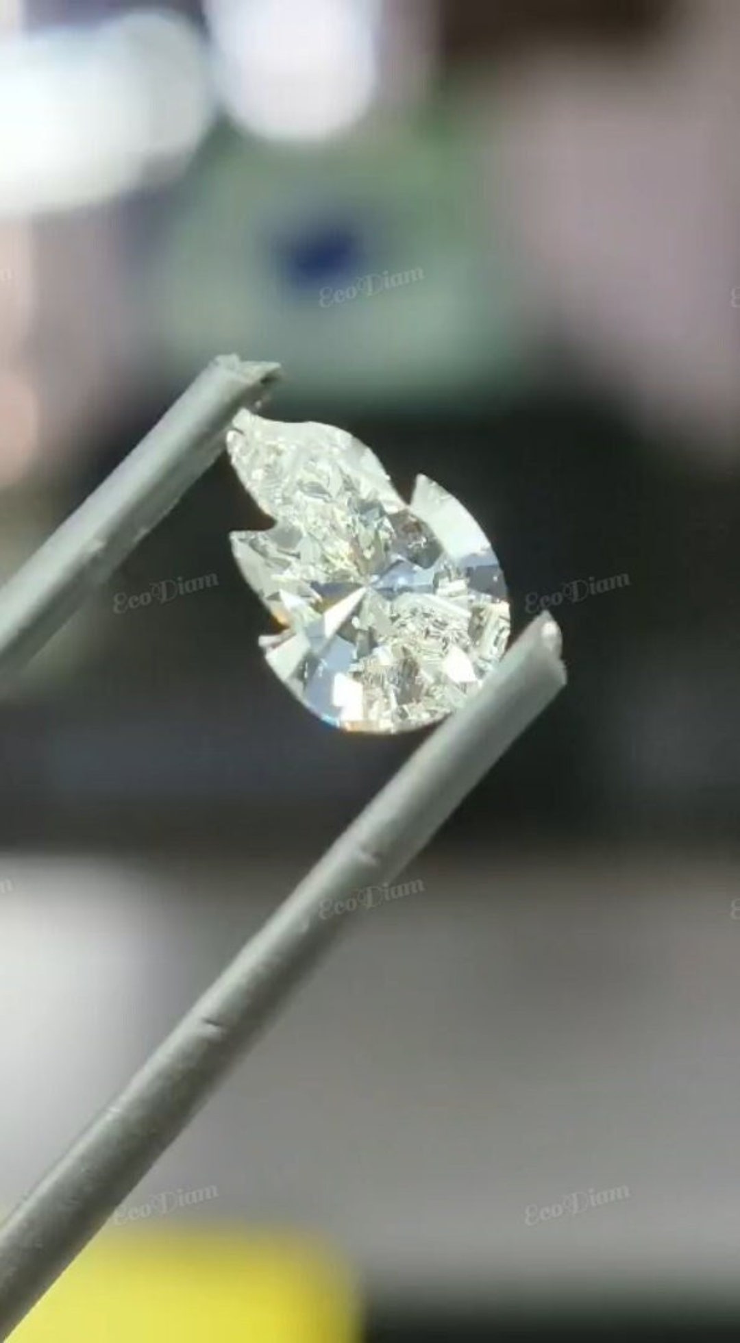 Fire Shape Lab Grown Diamond, Fancy Shape Man Made Diamond, 1.00 Ct ...
