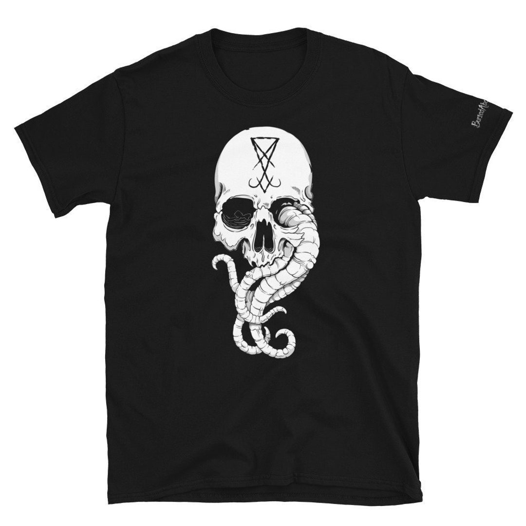 Satanic Shirt, Satanic Symbol, Skull Shirt, Dark Art Shirt, Gothic ...