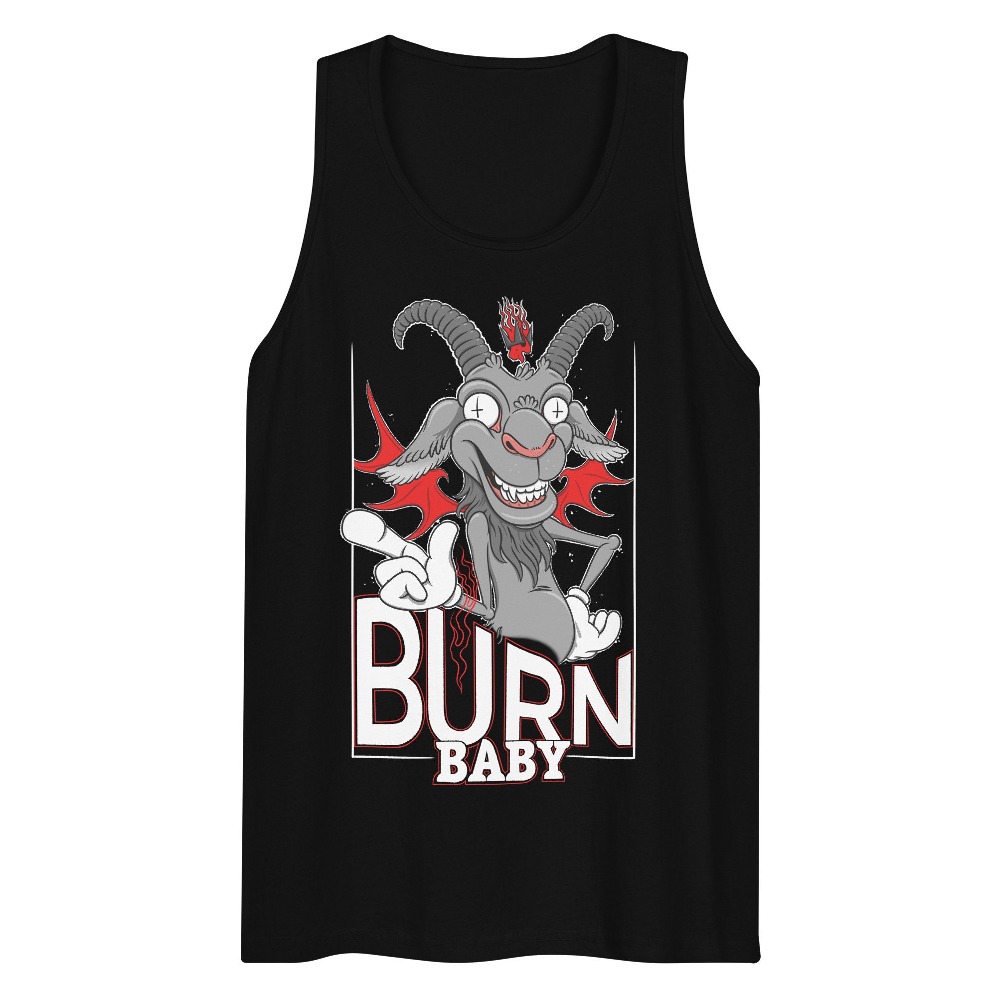 Satanic Tank Top Cute Baphomet Shirt Satanic Symbol - Etsy