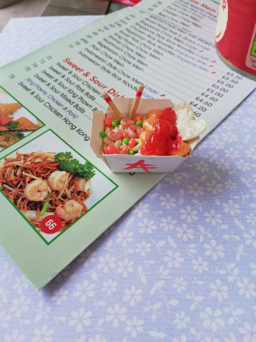 Miniature Food Chinese Takeaway Box - Etsy