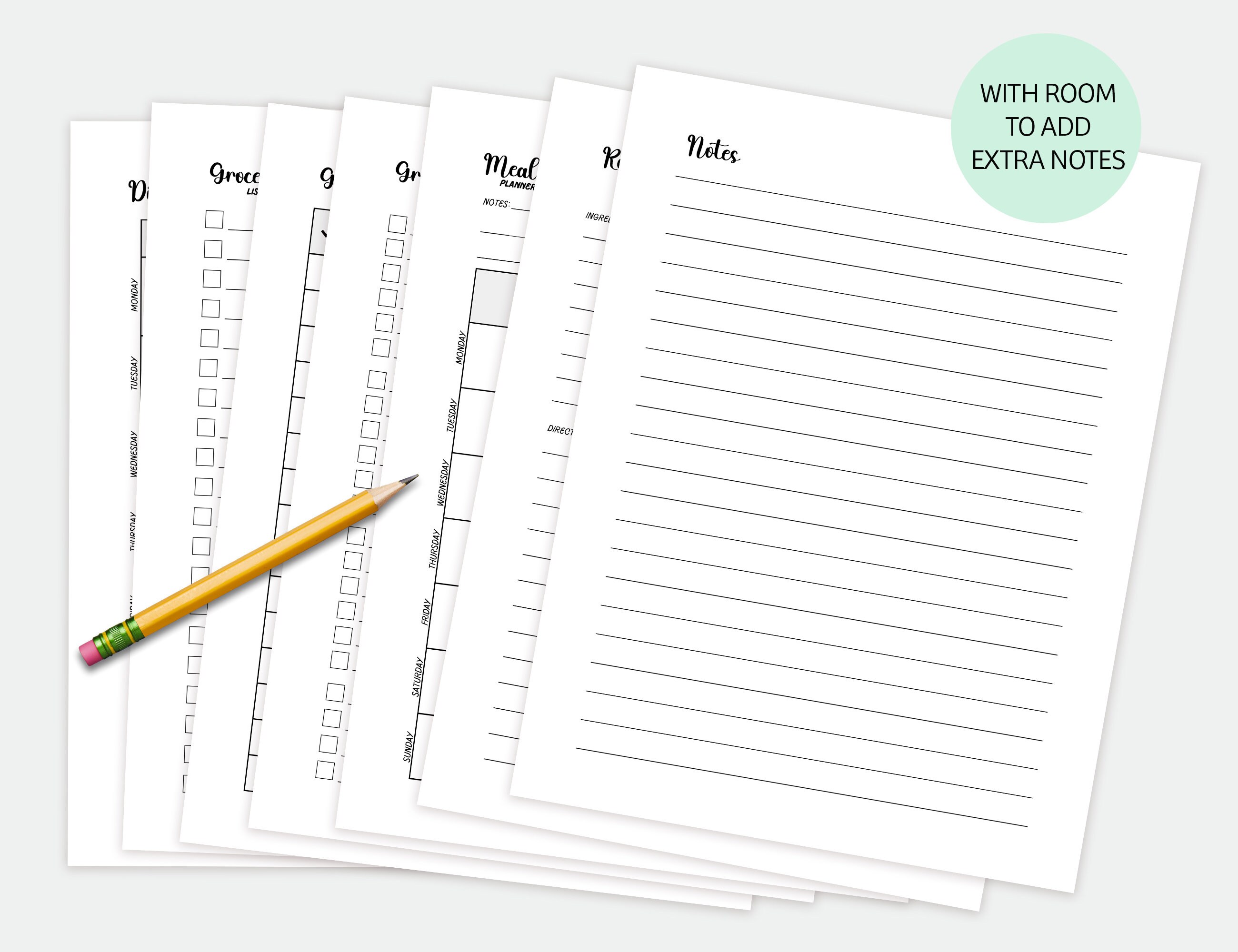 Printable Grocery List Meal Planner Recipe Planner Page Etsy Canada printable-grocery-list-meal-planner-recipe-planner-page-etsy-canada