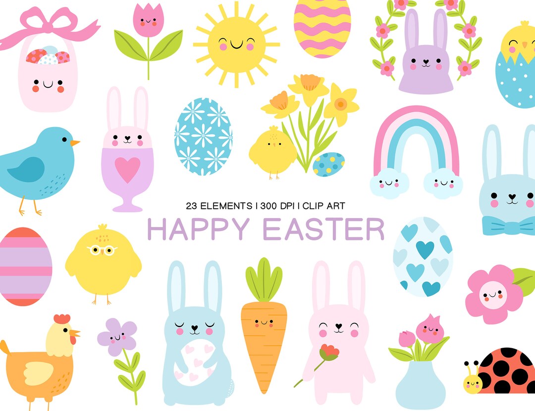 Easter Clipart | Bunny Clipart | Easter Eggs | Easter Chicks | Easter ...
