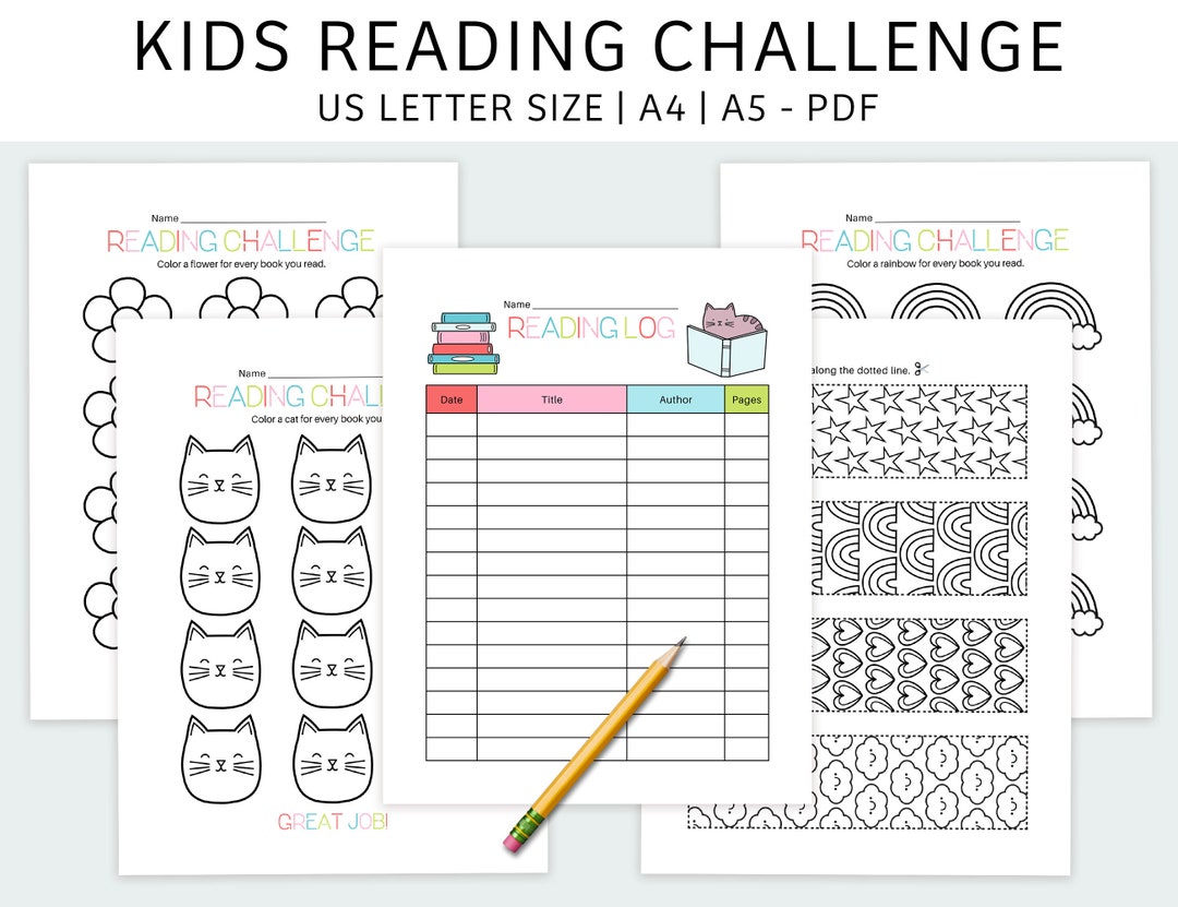 Kids Reading Log | Printable Activity Sheets | Kids Bookmarks | Reading ...