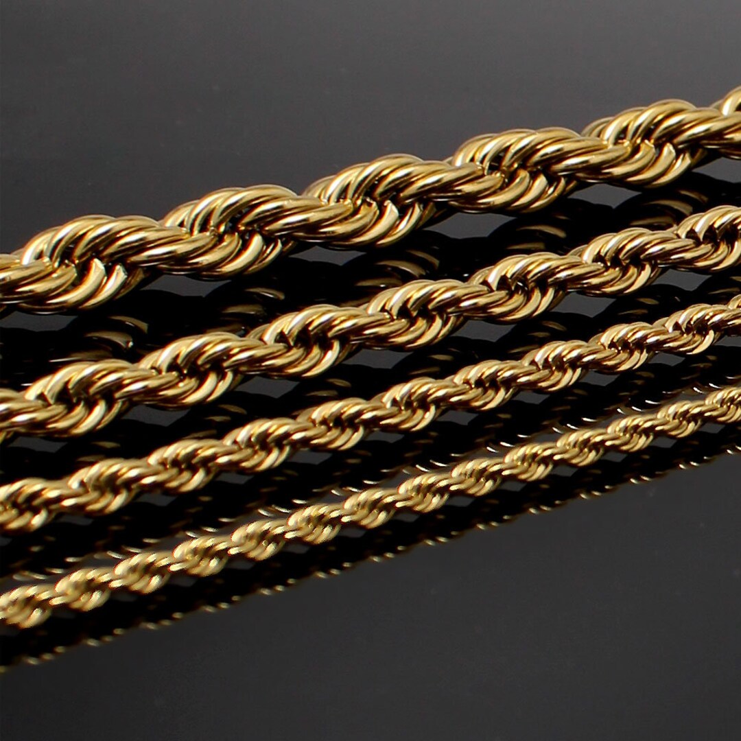 Spiral Chain Necklace, Stainless Steel. - Etsy