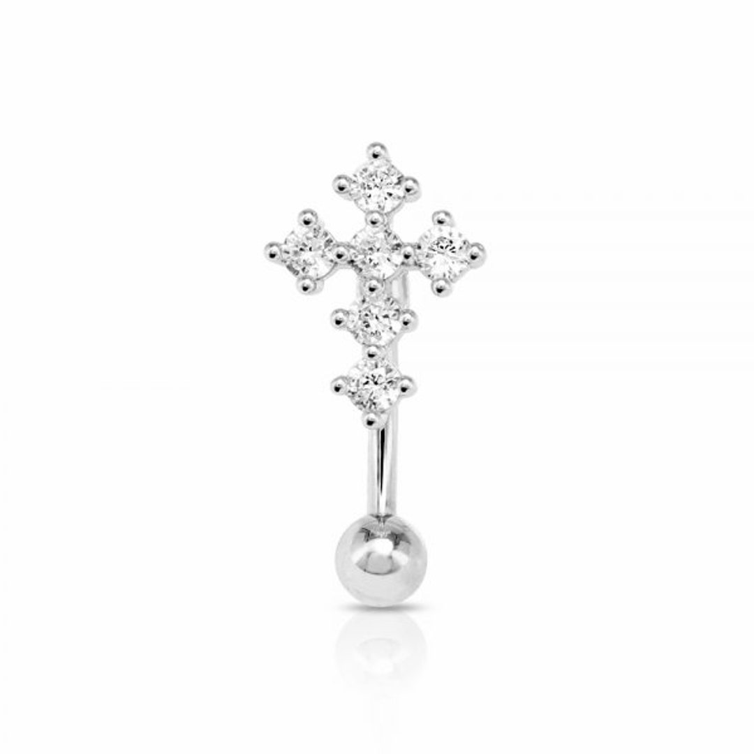 Piercing for Cross Navel, in Steel and Brass. - Etsy