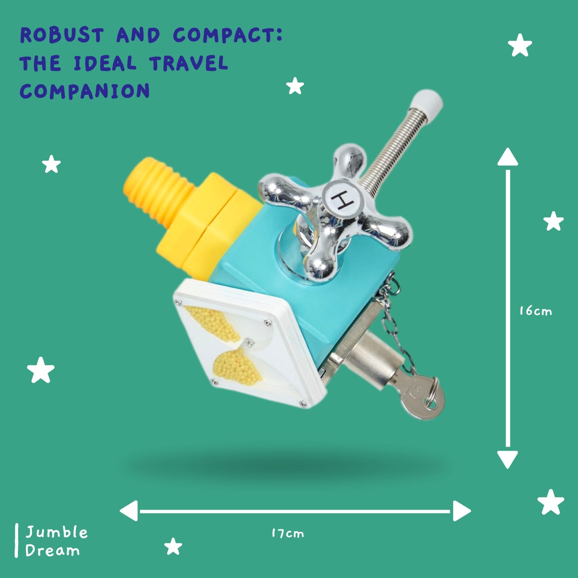 Jumble Dream Wooden Sensory Activity Cube Toy Handmade - Etsy