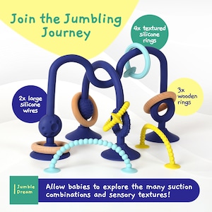 Jumble Jangle Baby Teething Toy – Multi Purpose High Chair Suction ...