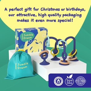 Jumble Jangle Baby Teething Toy Multi Purpose High Chair Suction ...