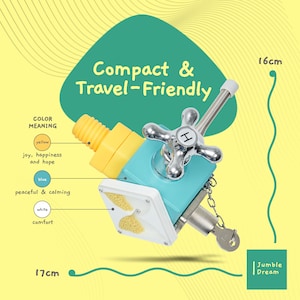 Jumble Dream Wooden Sensory Activity Cube Toy - Handmade Montessori ...