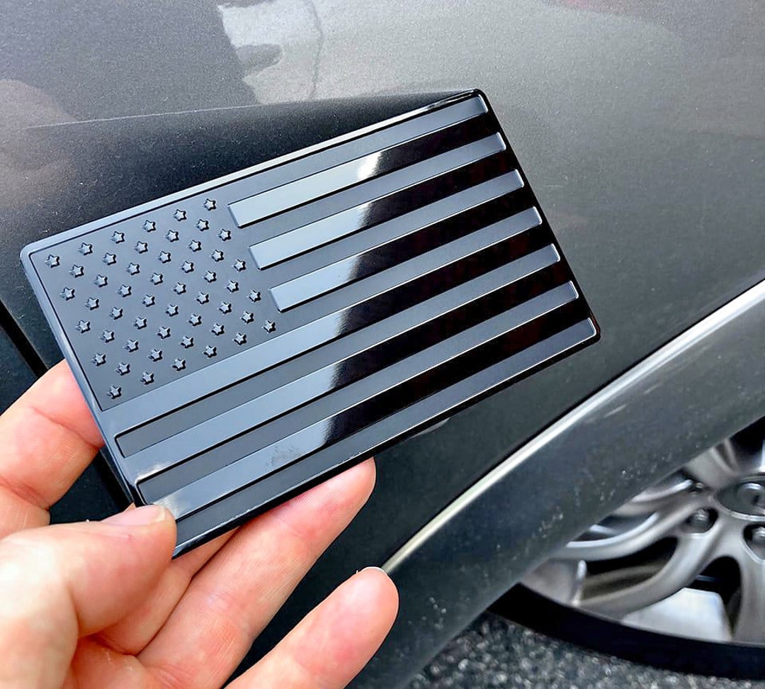 USA Black Metal Flag Emblem for Cars, Trucks 5"x 3" 1pcs - Etsy
