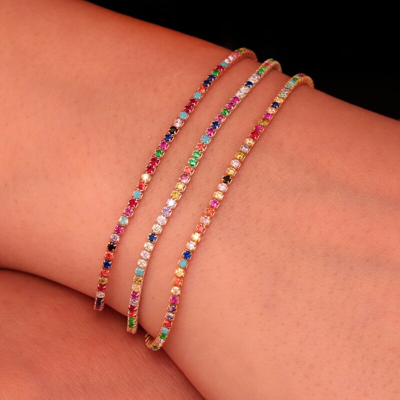 Rainbow Bracelet - Etsy