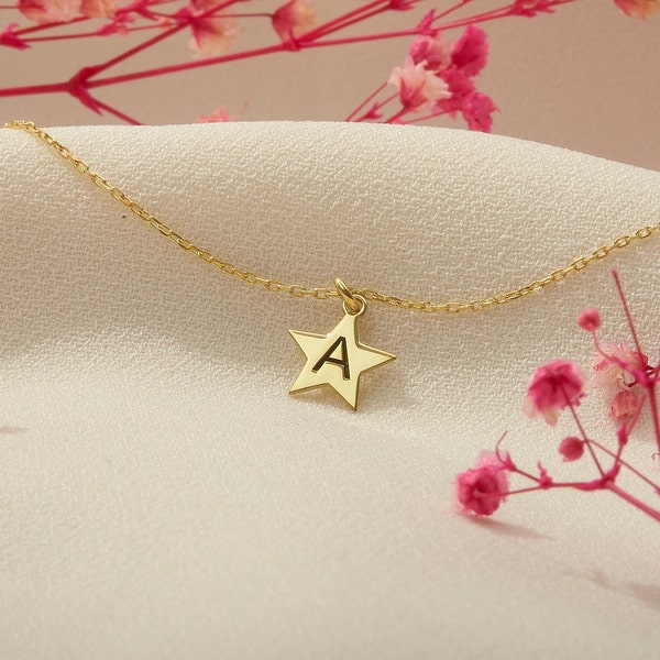 Tiny Star Necklace - Etsy