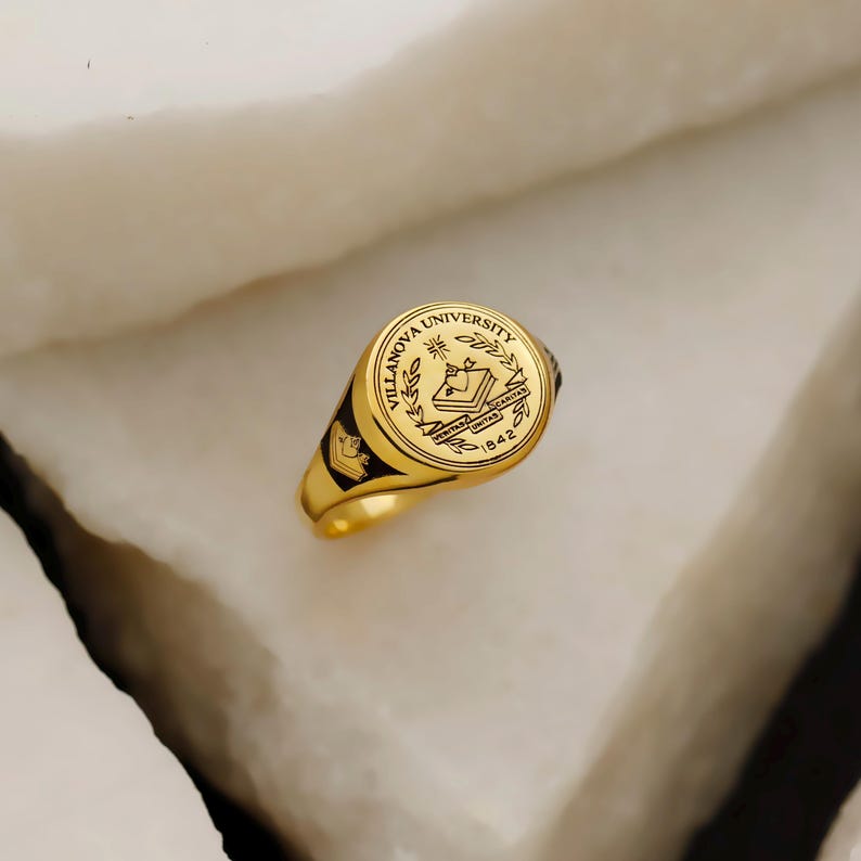 Personalized College Ring, Sterling Silver Graduation Ring, Class ...