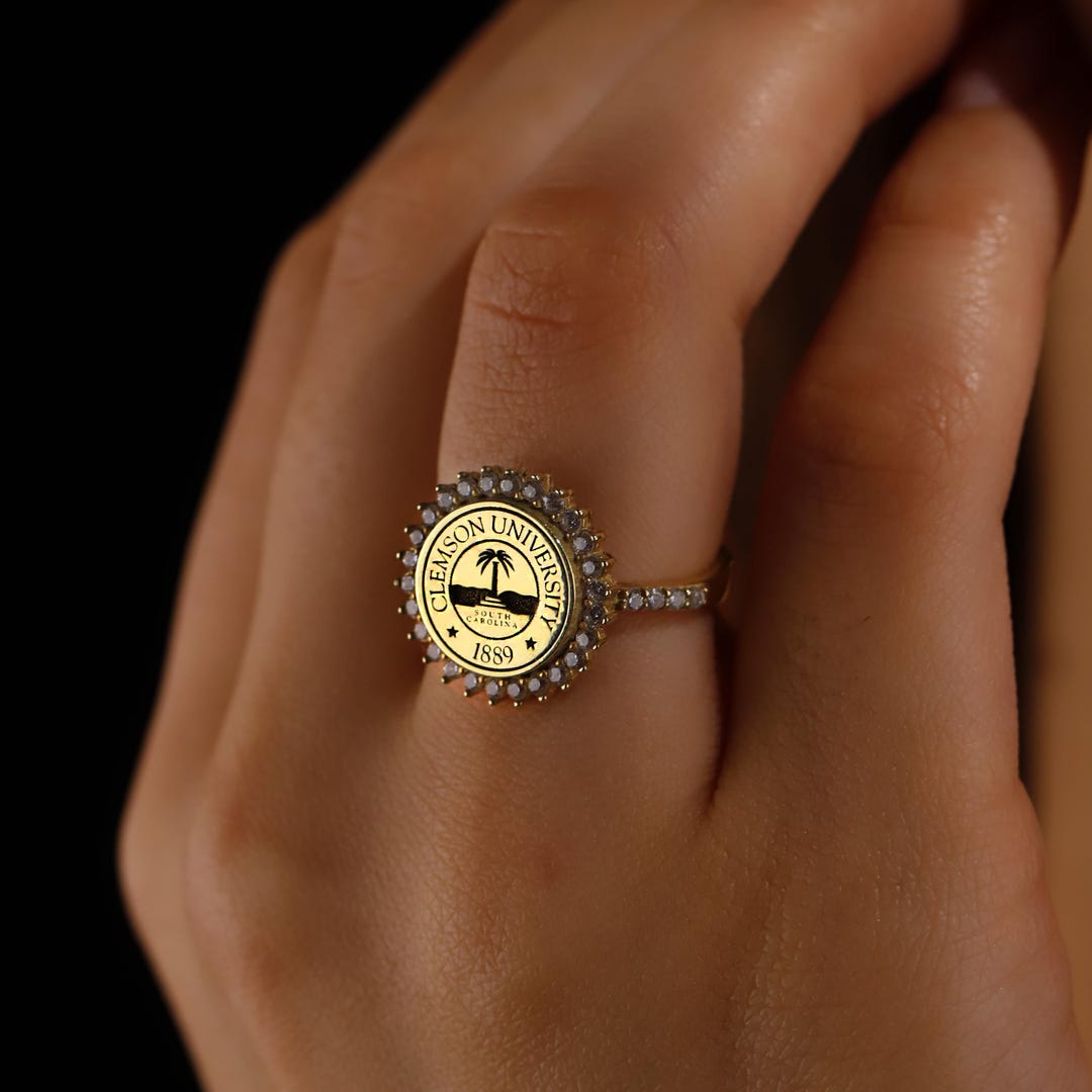 Custom College Graduation Ring: Sterling Silver, Gold Filled - Etsy