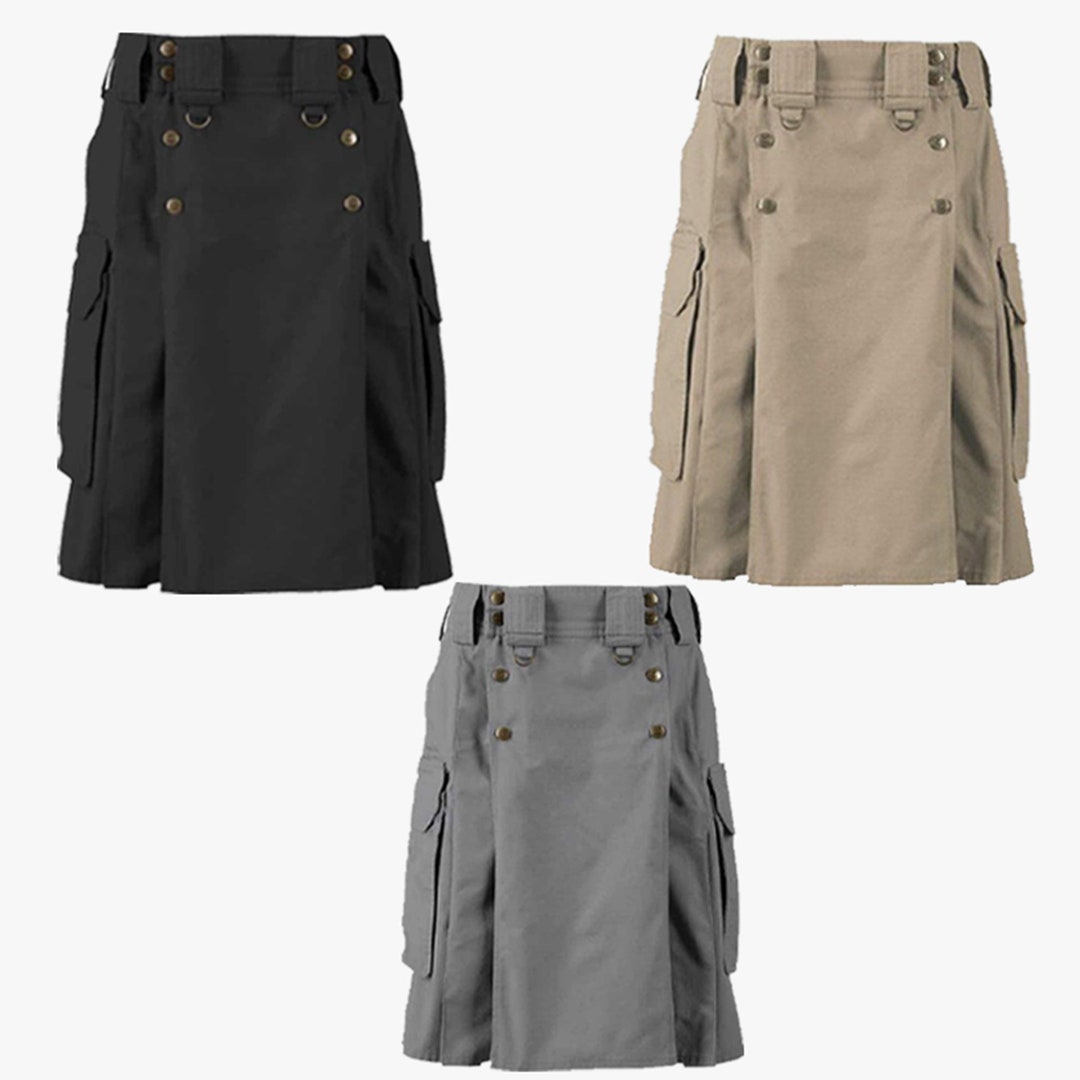 Tactical Combat Kilt for Men Battle Utility Kilts With Side - Etsy