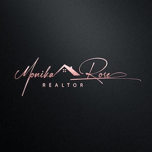 Real Estate Logo, Realtor Logo, Custom Logo, Home Logo, Text Logo ...