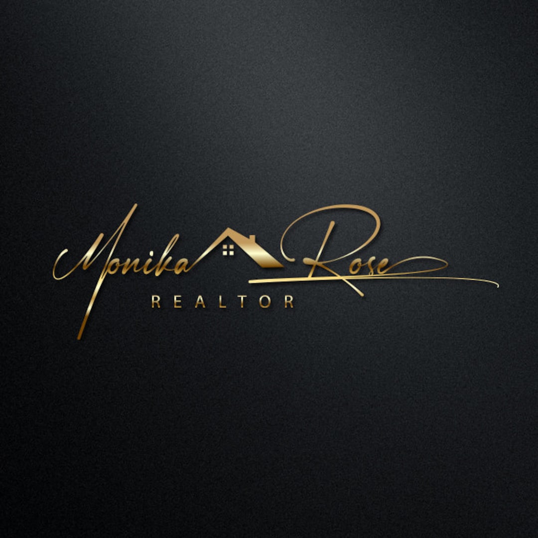 Real Estate Logo, Realtor Logo, Custom Logo, Home Logo, Text Logo ...