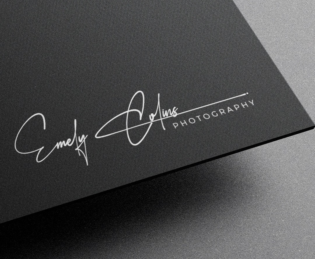 Signature Logo Design for Photography - Etsy