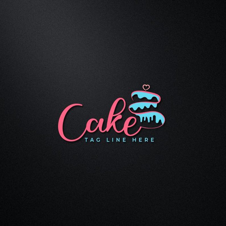 Personalized Cake Logo, Logo for Baker, Custom Logo (digital) - Etsy