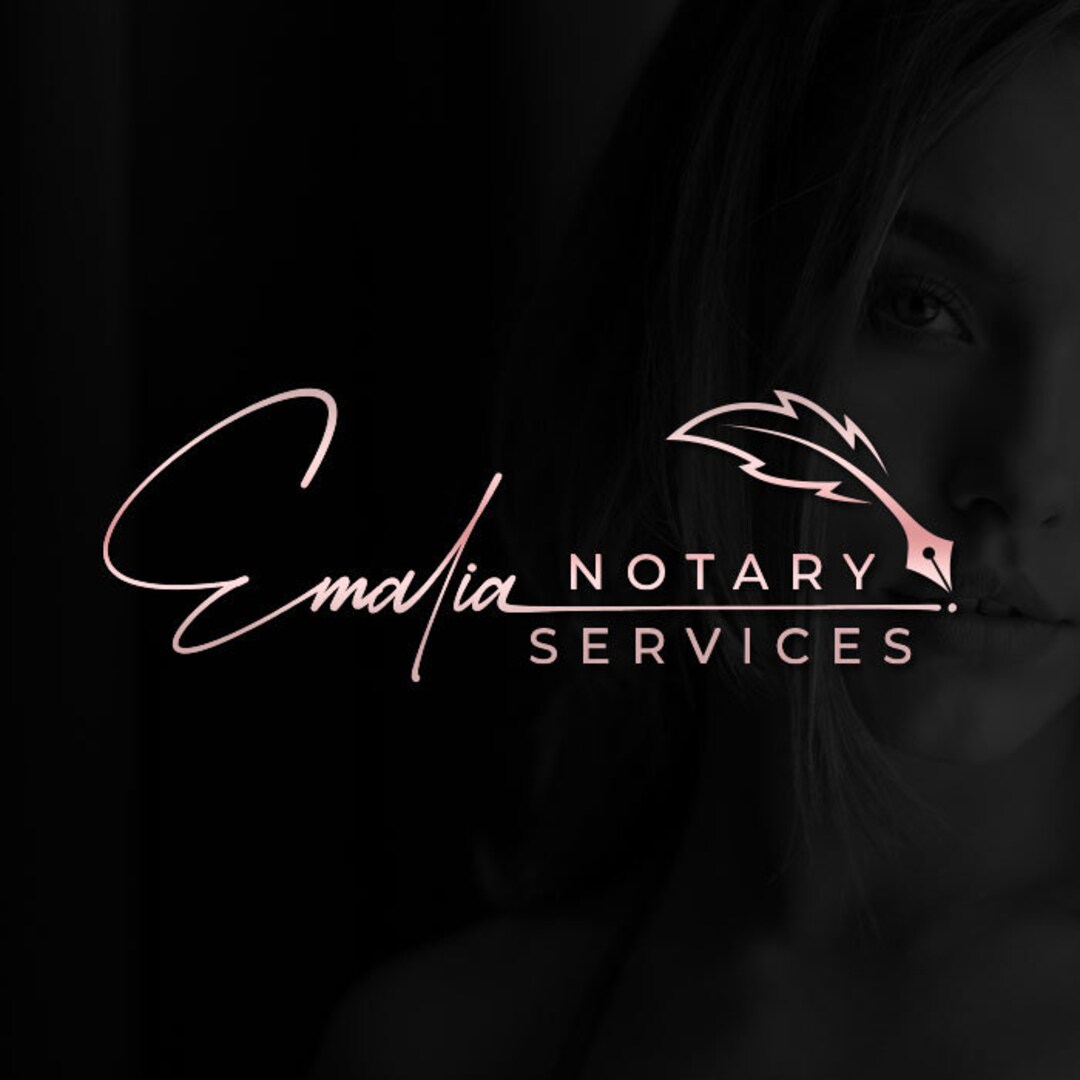 Notary Logo, Custom Logo Design, Notary Service Logo, Business Logo ...