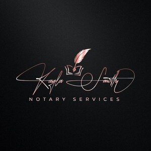 Notary Logo, Custom Logo Design, Business Logo, Notary Service Logo ...