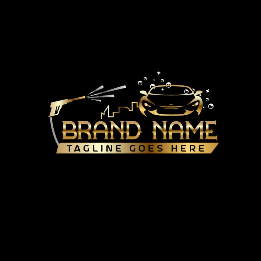 Car Wash Logo With Custom Changes - Etsy