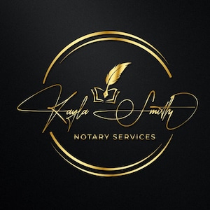 Notary Logo, Custom Logo Design, Business Logo, Notary Service Logo ...