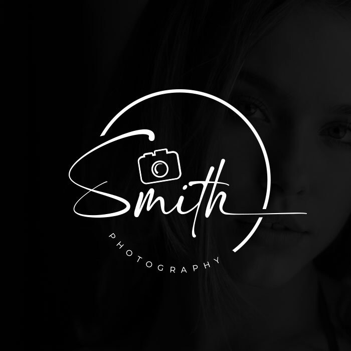 Photography Logo Design, Signature Watermark, Premade Handwritten Logo ...