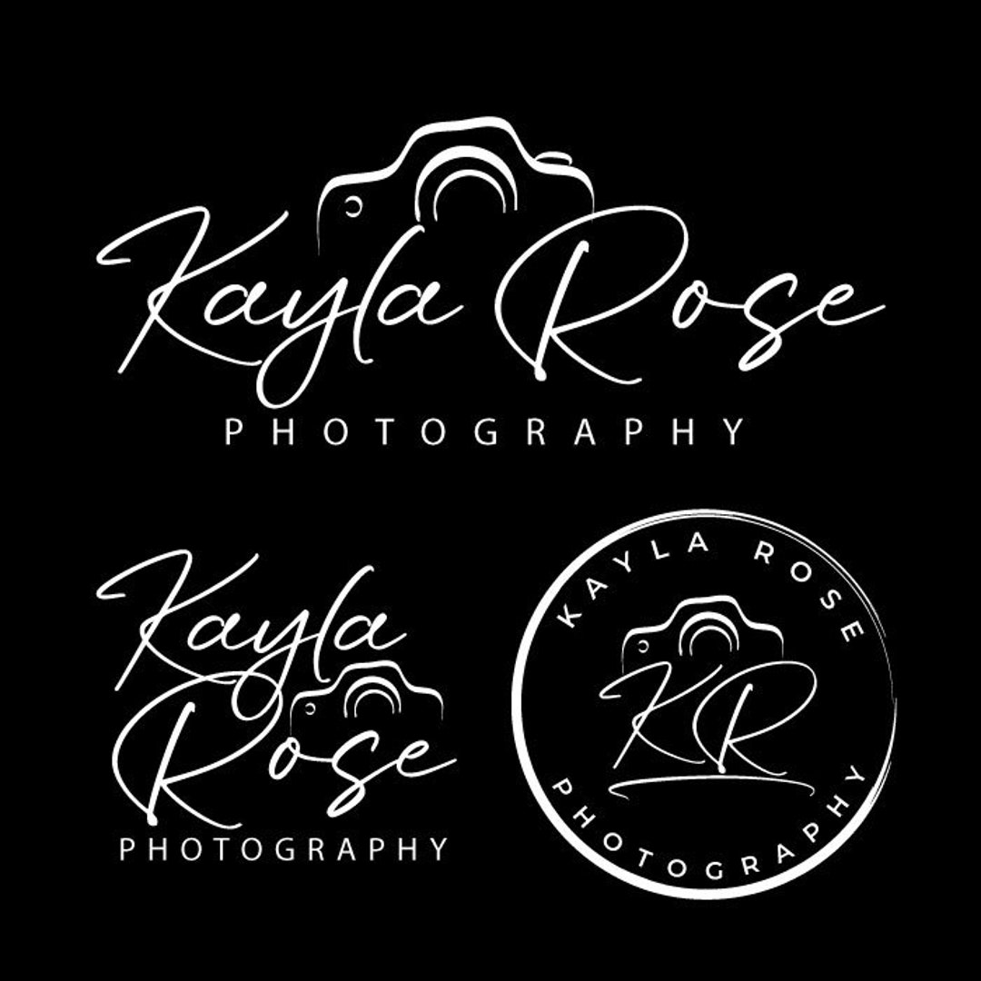 Signature Logo, Photography Logo, Camera Logo,circle Logo, Personalized ...