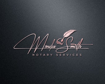 Notary Logo, Custom Logo Design, Notary Service Logo, Business Logo ...