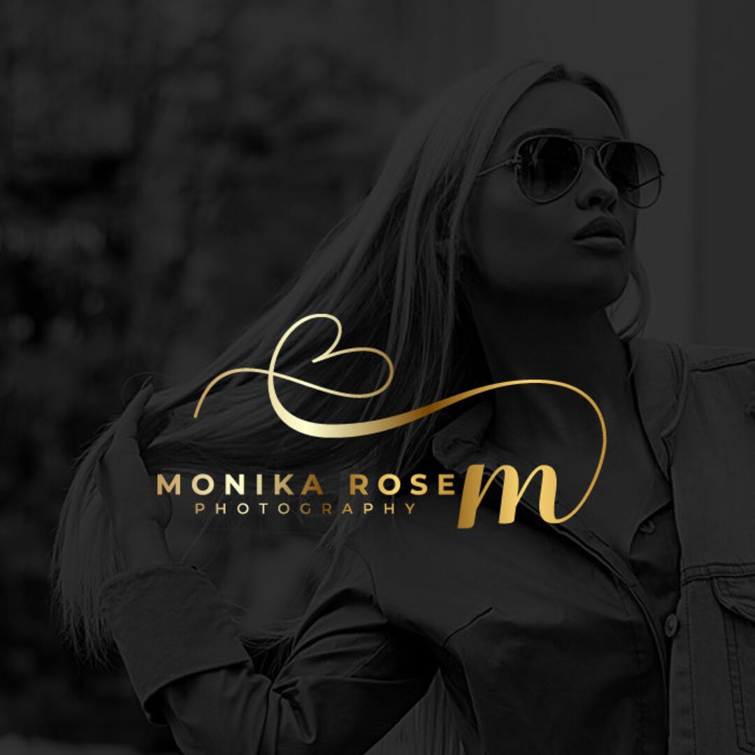 Custom Signature Logo Design: Rose Gold Calligraphy Watermark ...