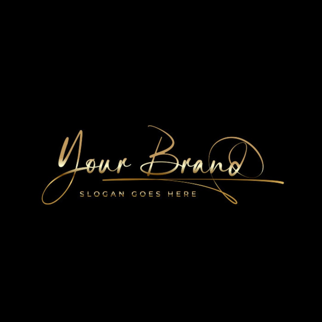 Premade Signature Logo Design: Custom Business Watermark (digital Item ...