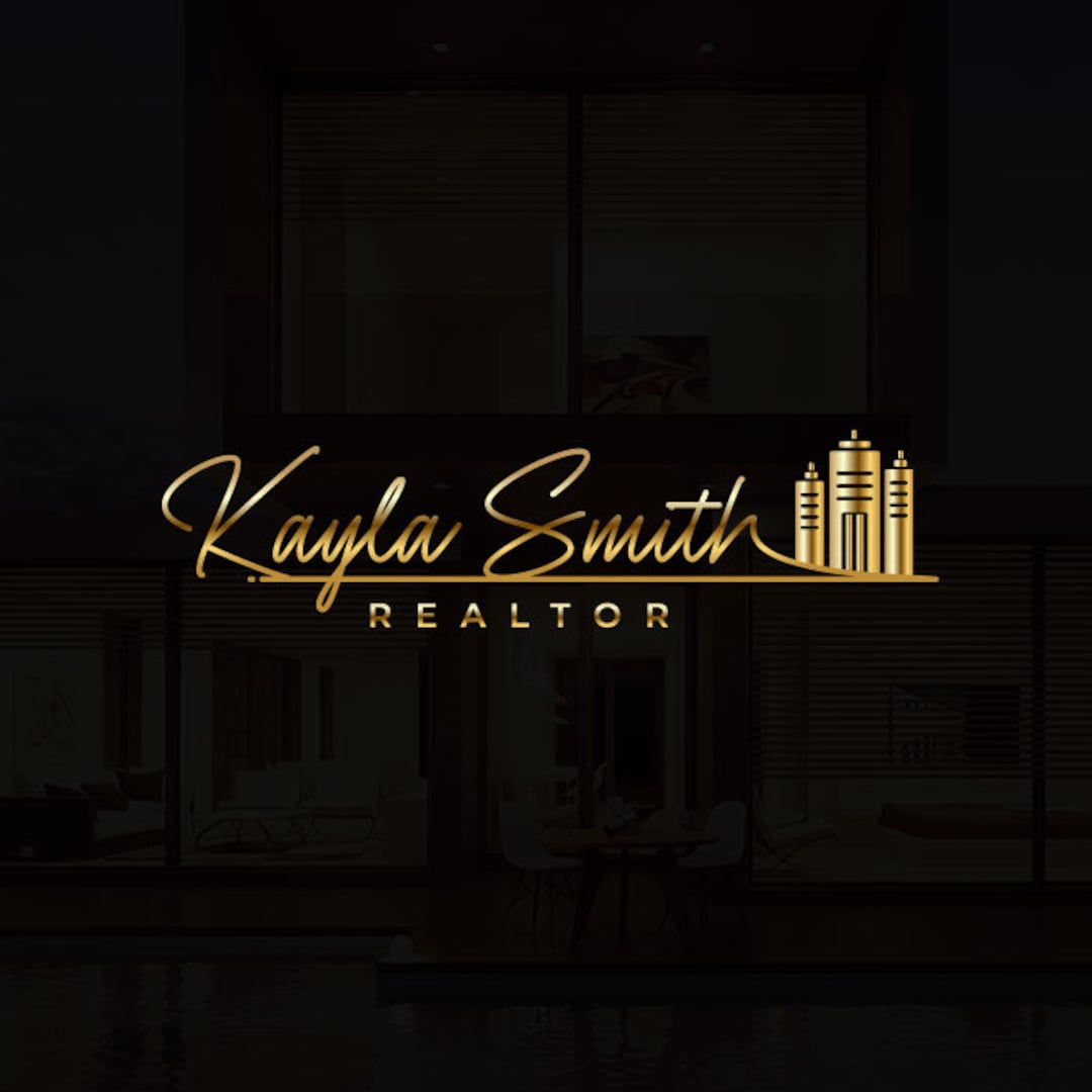 Home Logo With Custom, Real Estate Logo Design, Realtor Logo, Agent ...