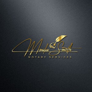 Notary Logo, Custom Logo Design, Notary Service Logo, Business Logo ...