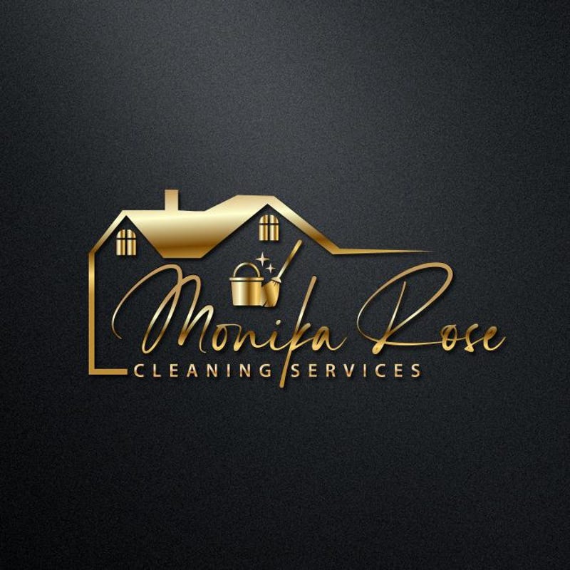 Gold Logo Luxury Cleaning - Etsy