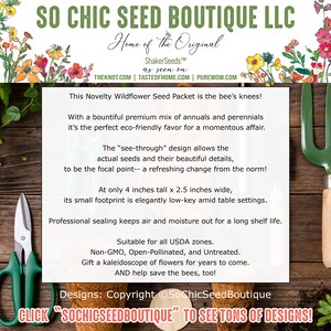 SEED PACKET FAVORS Let Love Grow Wedding Wildflowers Personalized Eco ...