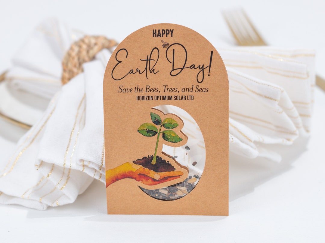 EARTH DAY FAVORS Seed Packet Wildflowers Corporate Giveaways Customer ...