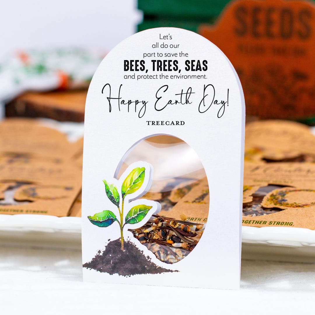 EARTH DAY FAVORS Seed Packet Wildflowers Corporate Giveaways Customer ...