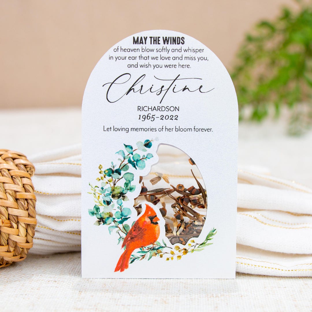 MEMORIAL Wildflower Seed Packets • in Loving Memory • Celebration of ...