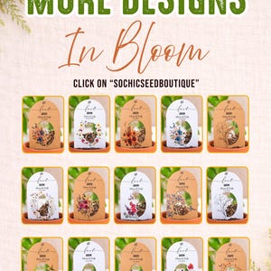 BABY IN BLOOM Seed Packet Favors • Baby Shower Favors • Wildflowers ...