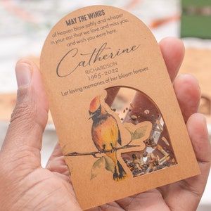 MEMORIAL SEED PACKET Favors Wildflowers Funeral Service - Etsy