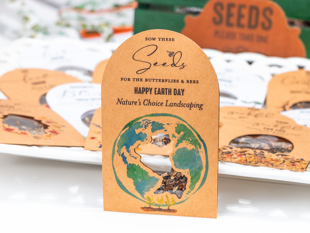 EARTH DAY FAVORS Seed Packet Destination Wedding Wildflowers ...