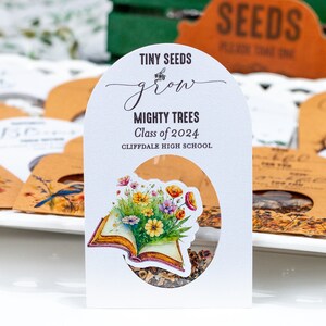 GRADUATION SEED PACKET Favors Wildflowers Personalized Eco-friendly ...