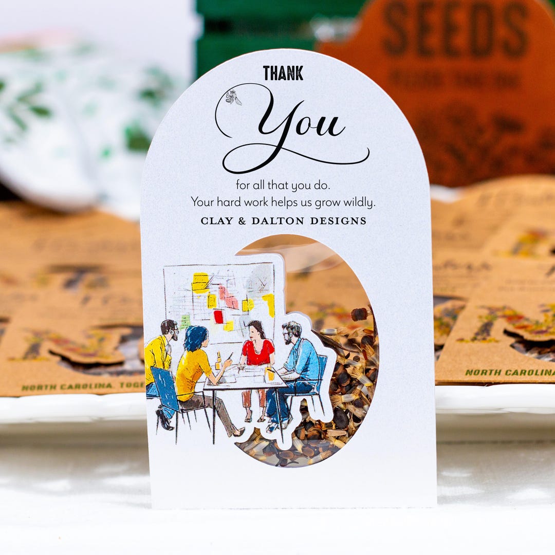 BRANDED SEED PACKET • Business Card • Conference Freebie • Team ...