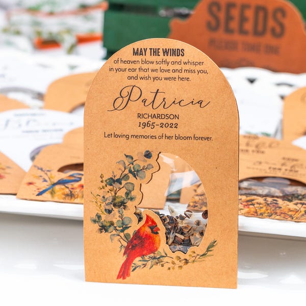 Bird Seed Memorial Packets - Etsy