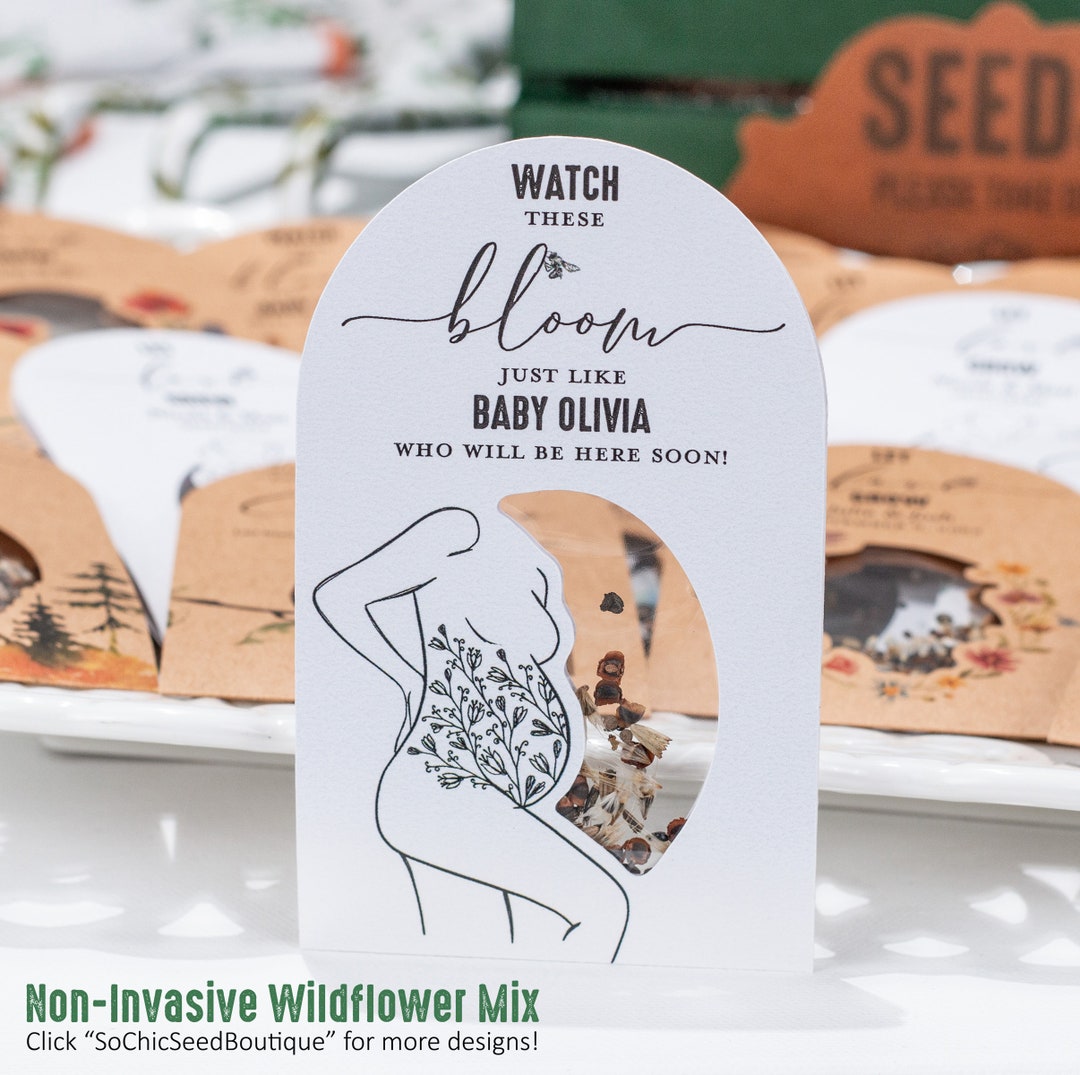 BABY IN BLOOM Seed Packet Favors Baby Shower Favors - Etsy