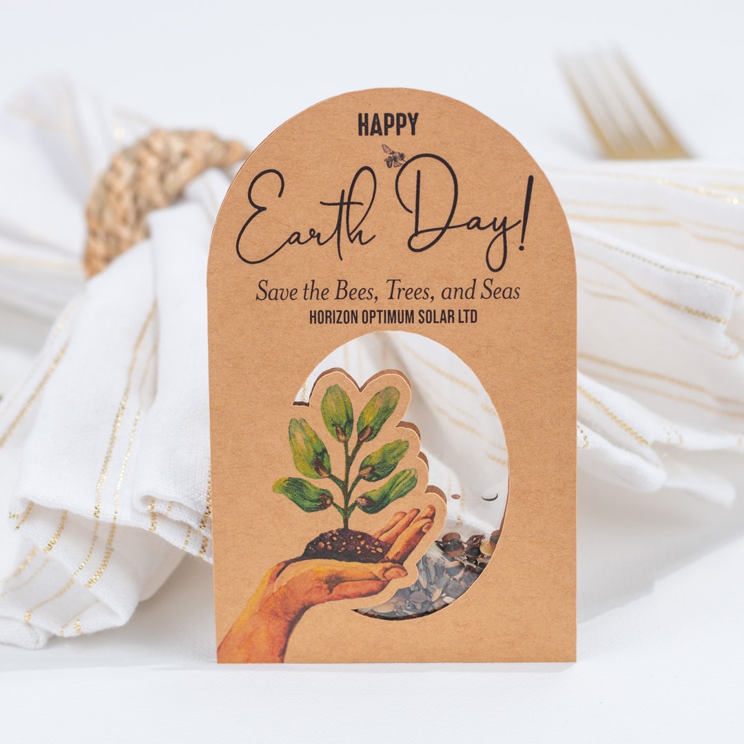 EARTH DAY FAVORS Seed Packet Wildflowers Corporate Giveaways Customer ...
