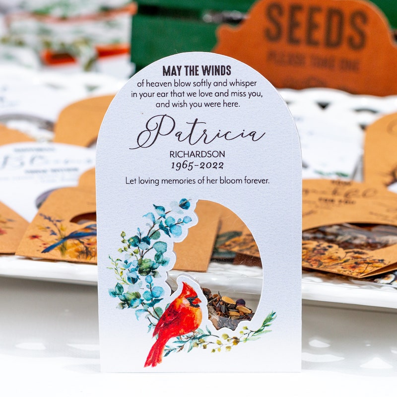 Memorial Seed Packet - Etsy